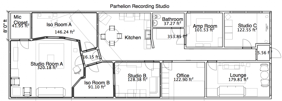 Studio Layout | Parhelion Recording Studio Atlanta